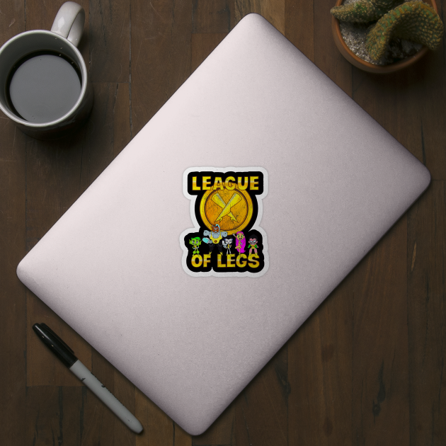 League Of Legs Funny Cartoon - Teen Cartoon Titans Tv Go - Sticker ...