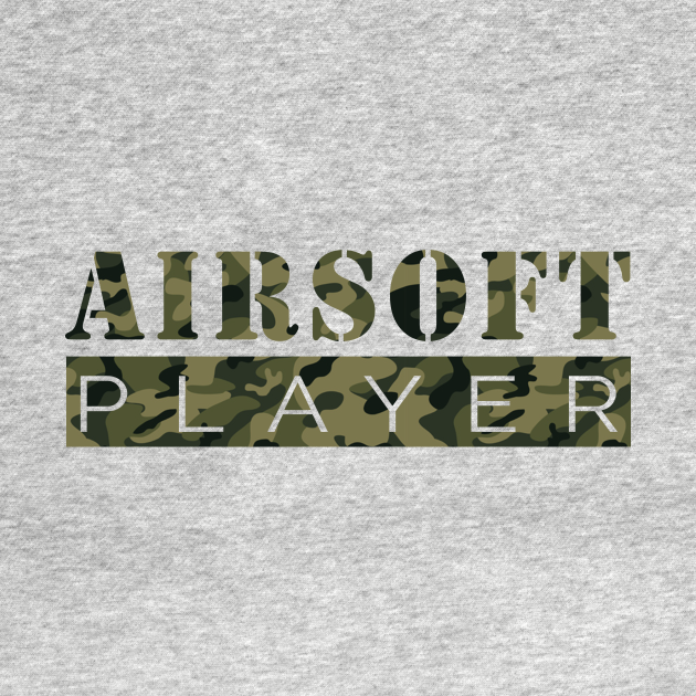 Airsoft Player (Camo Design) - Airsoft Player - T-Shirt | TeePublic