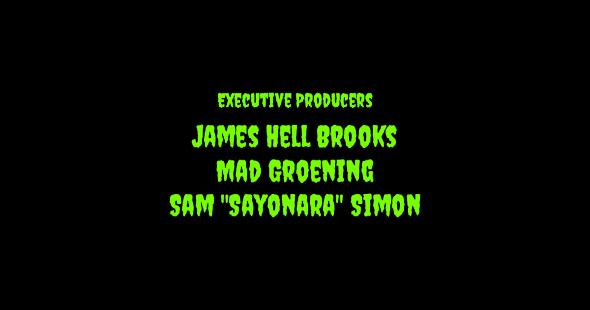 Simpsons Treehouse of Horror Executive Producers' Scary Names ...