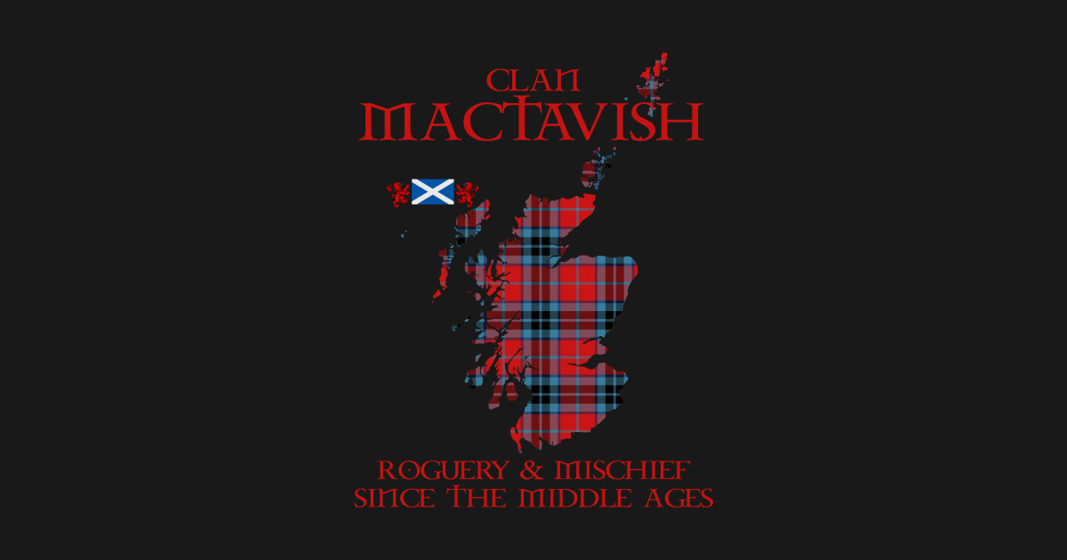 Clan MacTavish tartan Scotland map Saltire flag and lion rampant ...