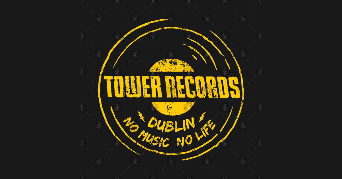 Vintage Tower Record Labels - Record Label - T-Shirt | TeePublic