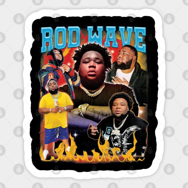 Rod Wave Retro Bootleg - Rod Wave - Sticker | TeePublic
