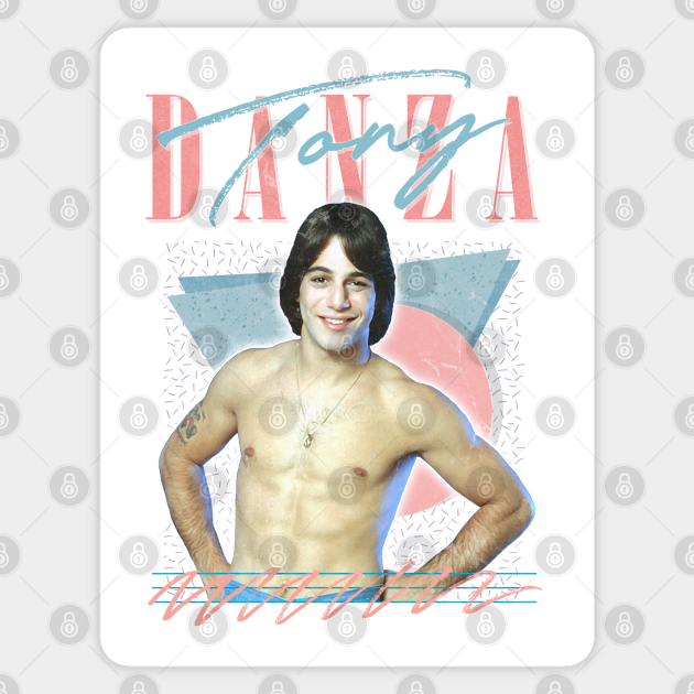 Tony Danza / 80s Styled Aesthetic Design - Tony Danza - Sticker | TeePublic