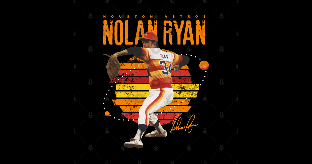 Nolan Ryan - Nolan Ryan Houston Astros - Sticker | TeePublic