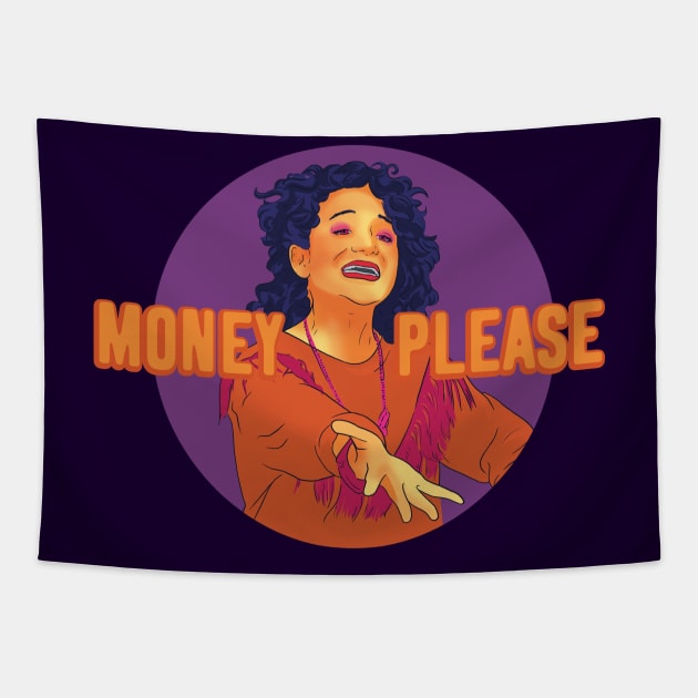 Mona Lisa Money Please - Money Please - Tapestry | TeePublic