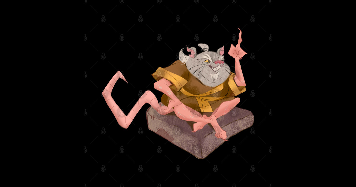 Splinter from ROTTMNT - Teenage Mutant Ninja Turtes - Sticker | TeePublic