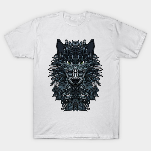 Black Wolf - Wolf - T-Shirt | TeePublic
