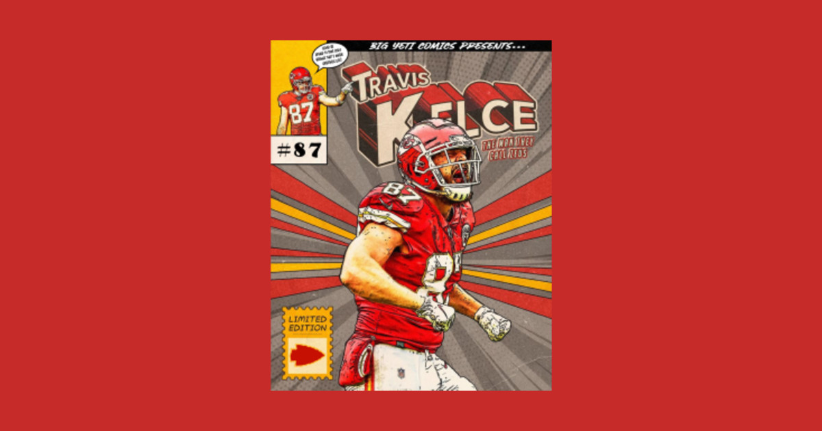 Football - Kansas City Chiefs - Comic Book Mockup - TRAVIS KELCE ...