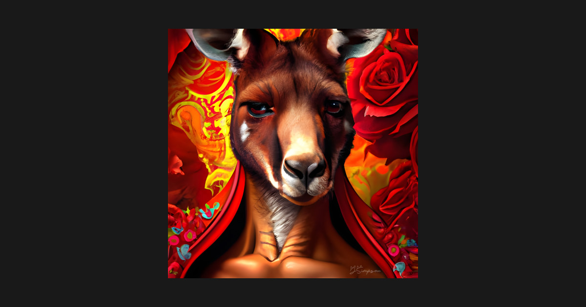 Kangaroo beauty queen - Kangaroo - T-Shirt | TeePublic