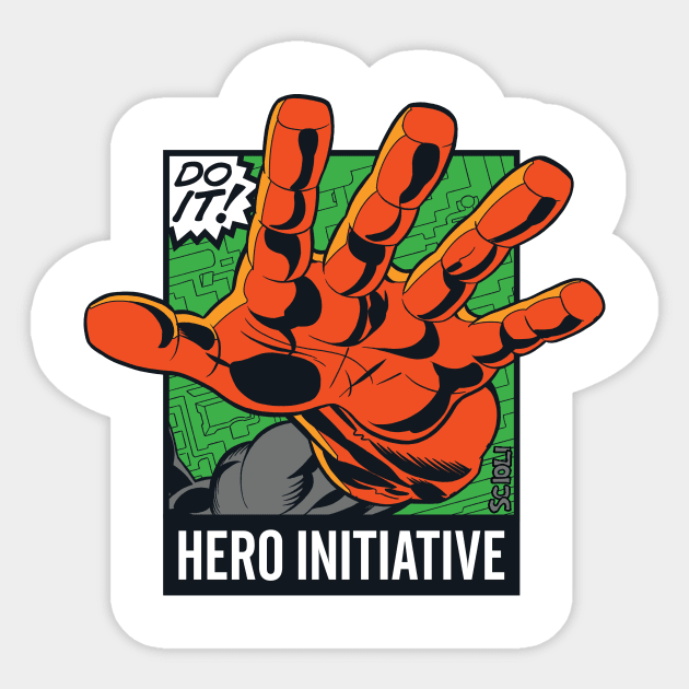 Lend a Hero Hand! - Super Heroes - Sticker | TeePublic