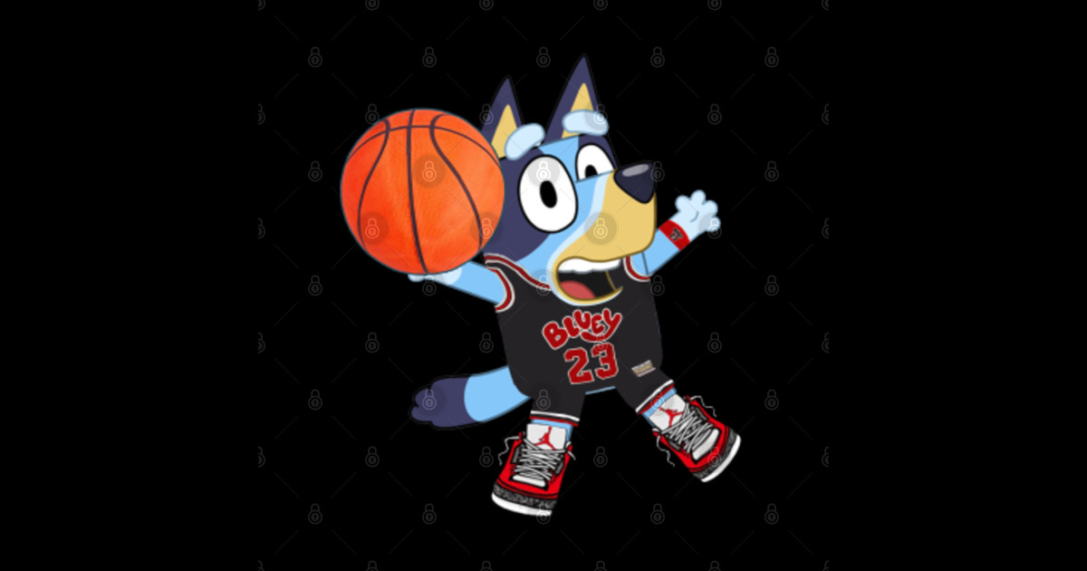 23 Bluey My Fovorite - Basketball - Sticker | TeePublic