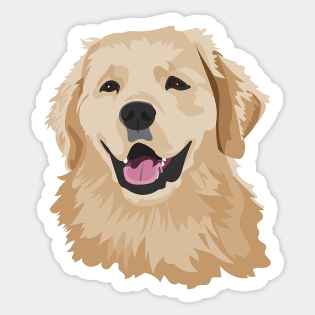 Ruler - Golden Retriever - Sticker | TeePublic