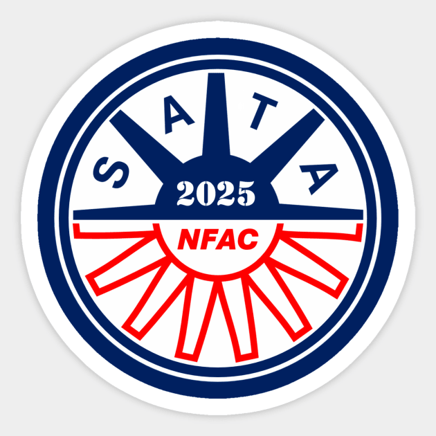 SATA 2025 Solid Color Logo - Sata - Sticker | TeePublic