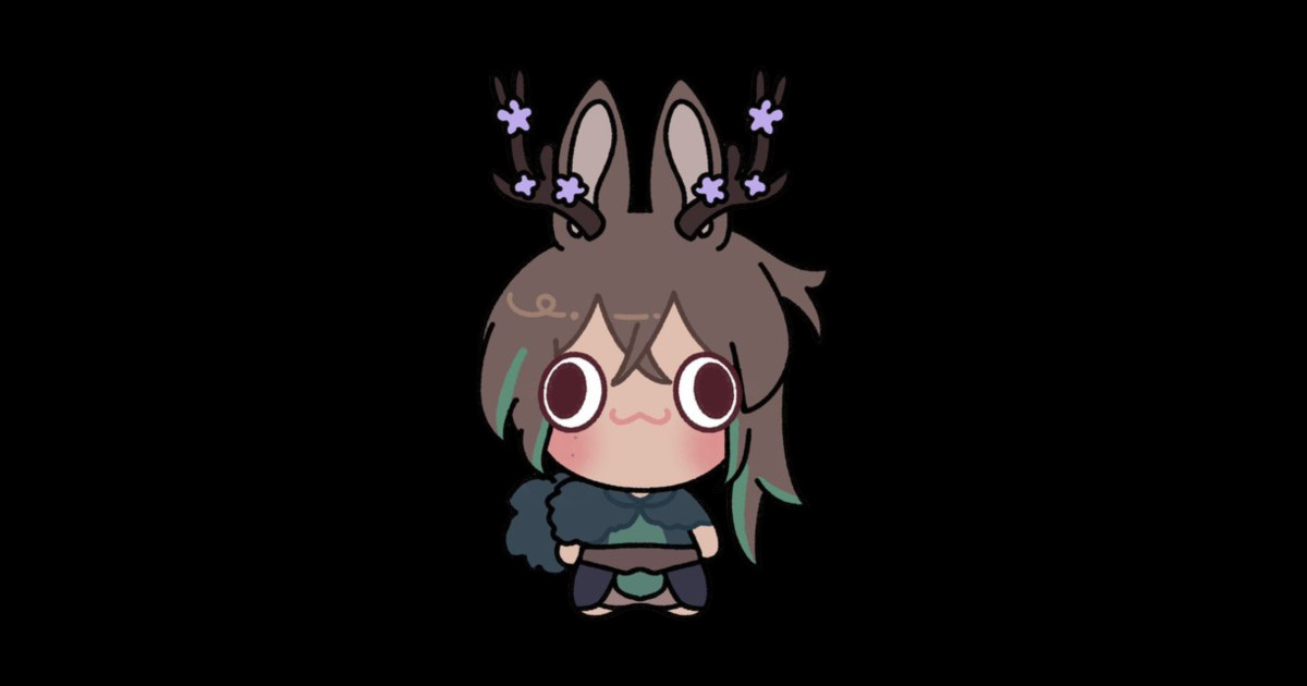 Woodland Spirit Chibi - Chibi Character - Sticker | TeePublic