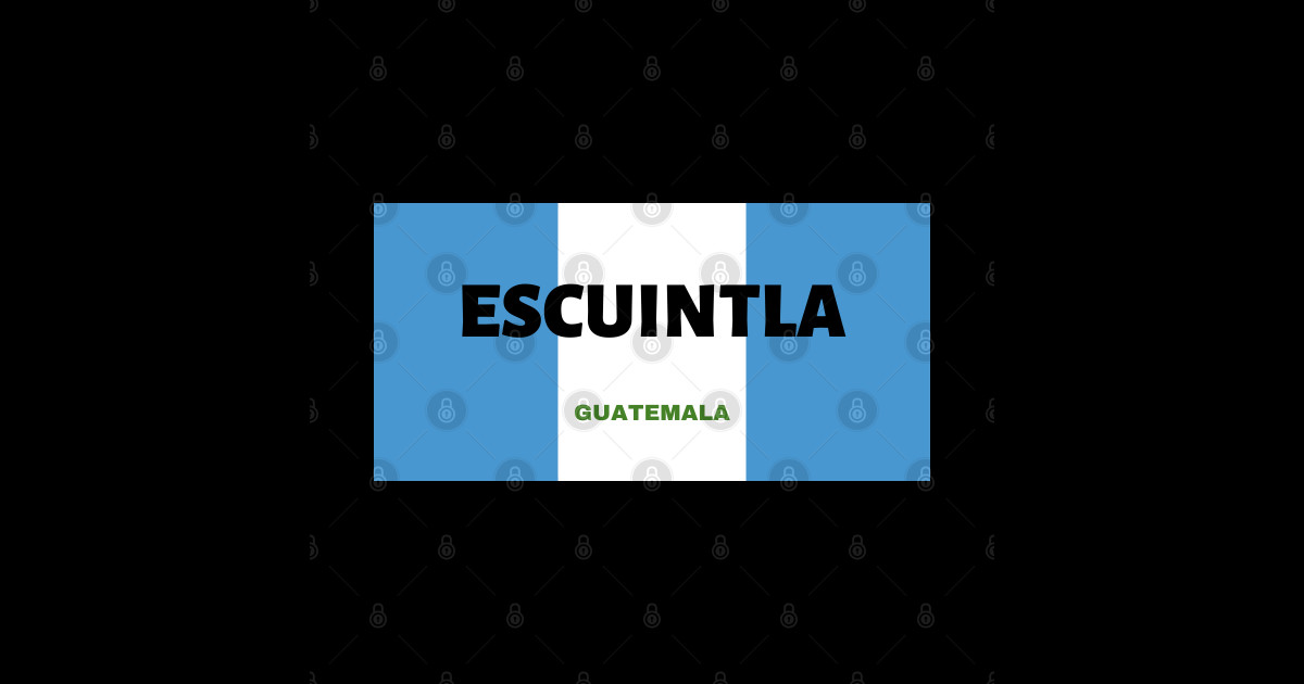 Escuintla City in Guatemala Flag Colors - Guatemalan Flag - T-Shirt ...