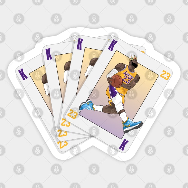 King James Deck of Cards - Lebron - Sticker | TeePublic