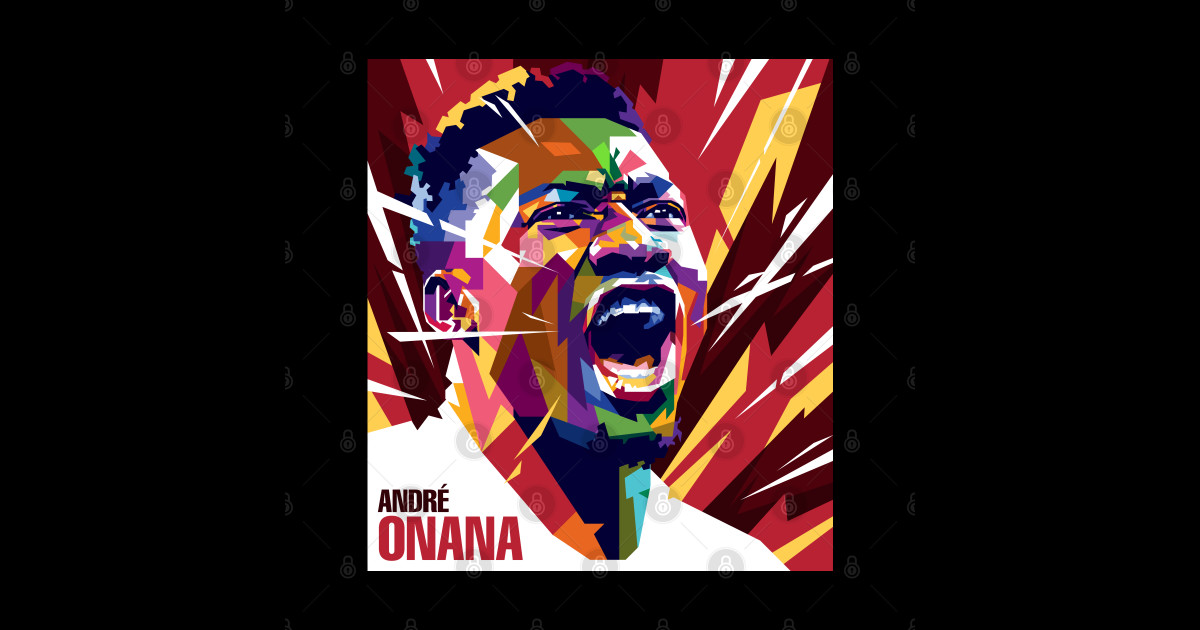 Andre Onana Illustration - Andre Onana - Sticker | TeePublic