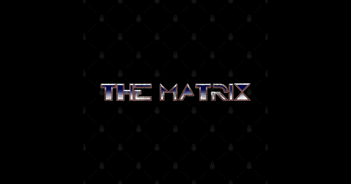 THE MATRIX (a la "TRON") - Matrix - Sticker | TeePublic
