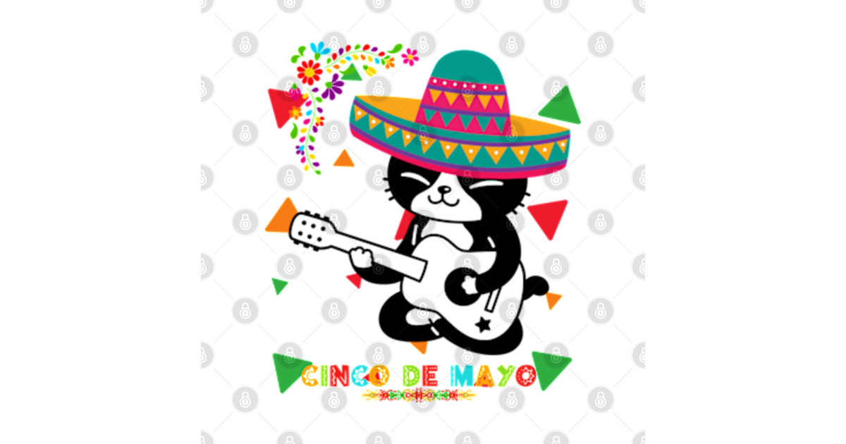 Conco de mayo cat - Conco De Mayo Cat - T-Shirt | TeePublic
