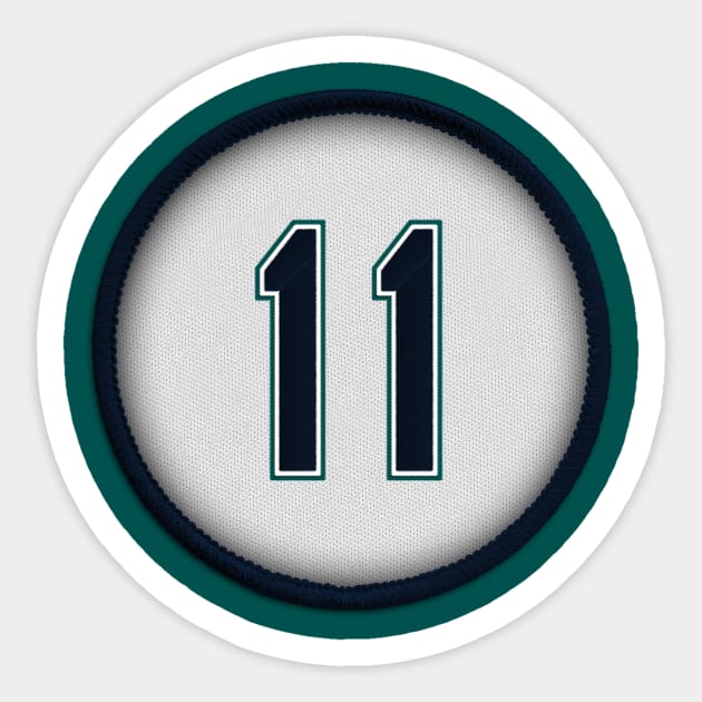 Gar 11 (alt version) - Edgar Martinez - Sticker | TeePublic
