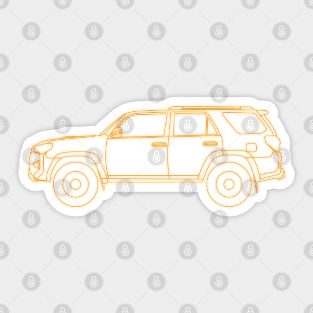 4runner Fifth Generation orange neon outline [Fan Art] - Toyota ...