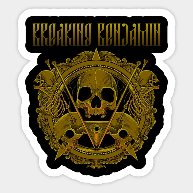 BREAKING BENJAMIN BAND - Breaking Benjamin Band - Sticker | TeePublic