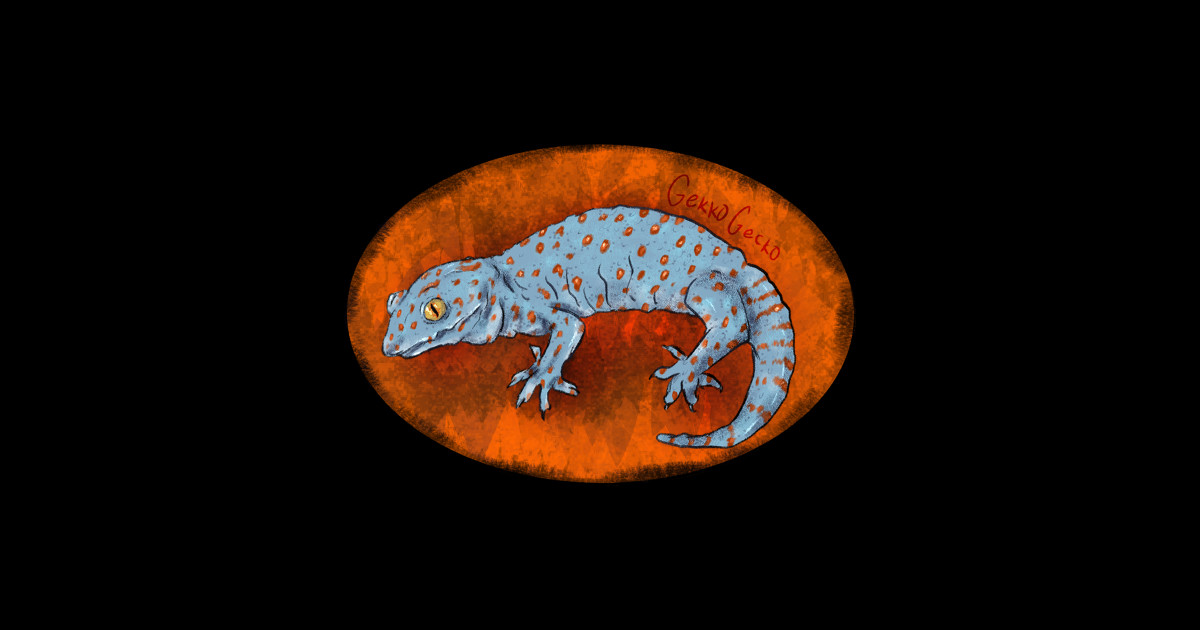 Gekko gecko - Reptile - Sticker | TeePublic