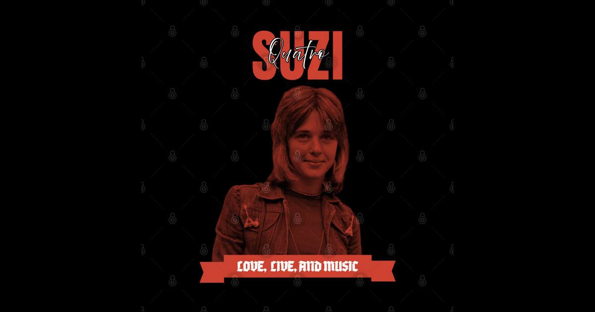 Suzi Quatro / Retro Style - Suzi Quatro - Sticker | TeePublic