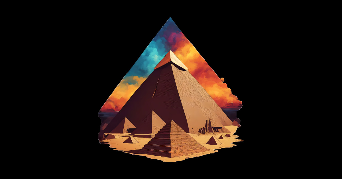 Pyramid Egypt Art - Pyramids In Egypt - Posters and Art Prints | TeePublic