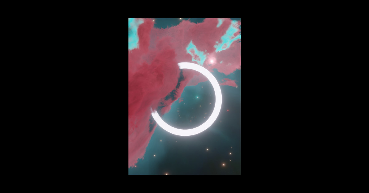 PlayStation Nebula Art - Circle - Playstation - Sticker | TeePublic