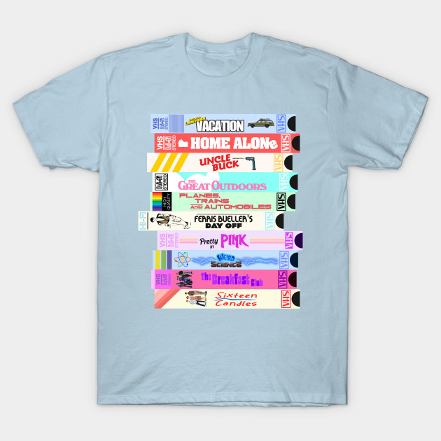 Retro 80s Movies VHS Stack - 80s Movies - T-Shirt | Printerval