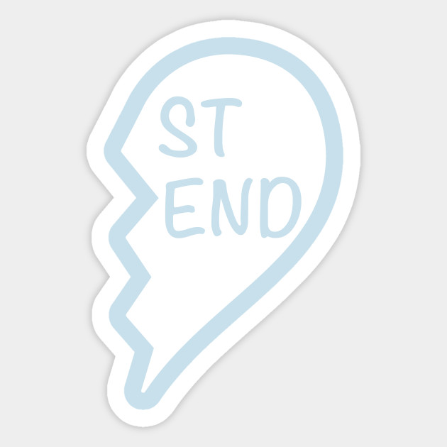 Matching Love Heart Half 2 Best Friend BFF - Best Friends - Sticker ...