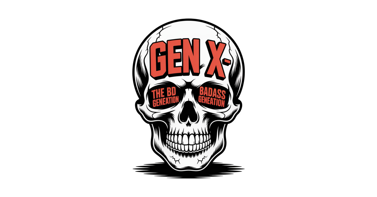 gen x the badass generation - Generation X - T-Shirt | TeePublic