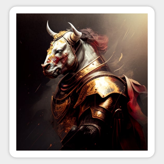 Bull Knight - Bruno - Bull Knight - Sticker | TeePublic