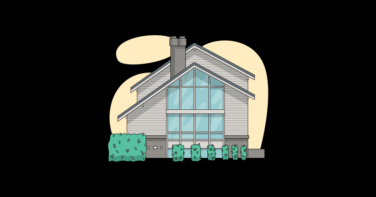 Modern Frat House An Illustration of a Modern Frat House Houses ...