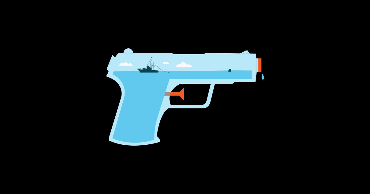 Water Gun - Pun - Sticker | TeePublic