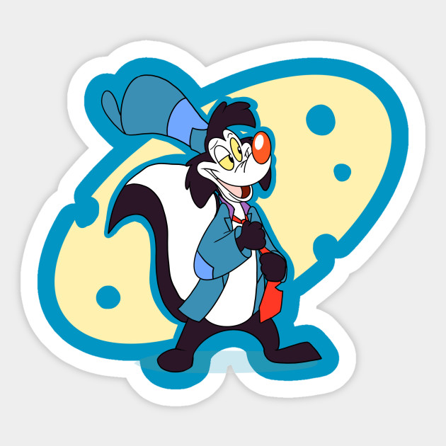 Skunky Skunk - Bonkers The Cat - Sticker | TeePublic