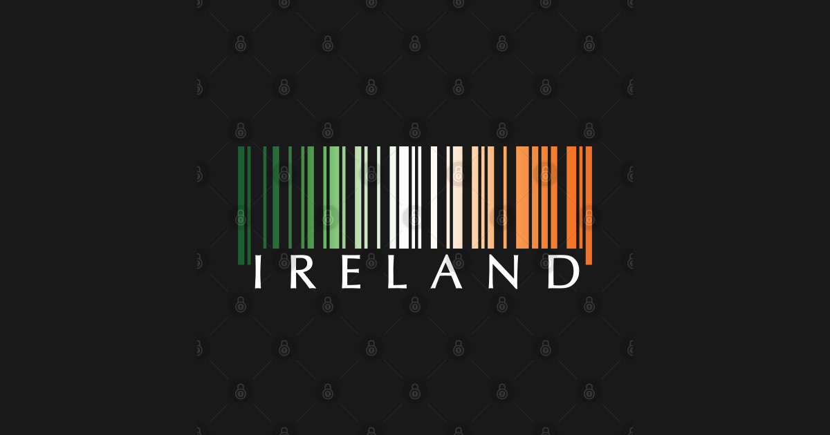 Ireland flag colors barcode - Ireland Flag - T-Shirt | TeePublic