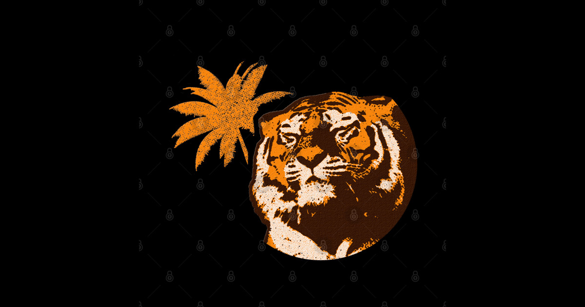 Chilling tiger icon - Tiger - Sticker | TeePublic
