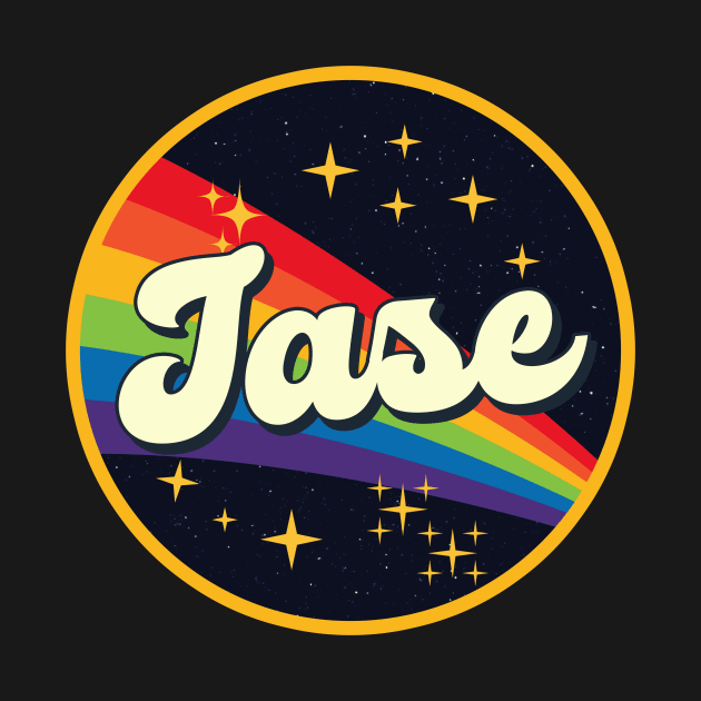 Jase // Rainbow In Space Vintage Style - Jase - T-Shirt | TeePublic