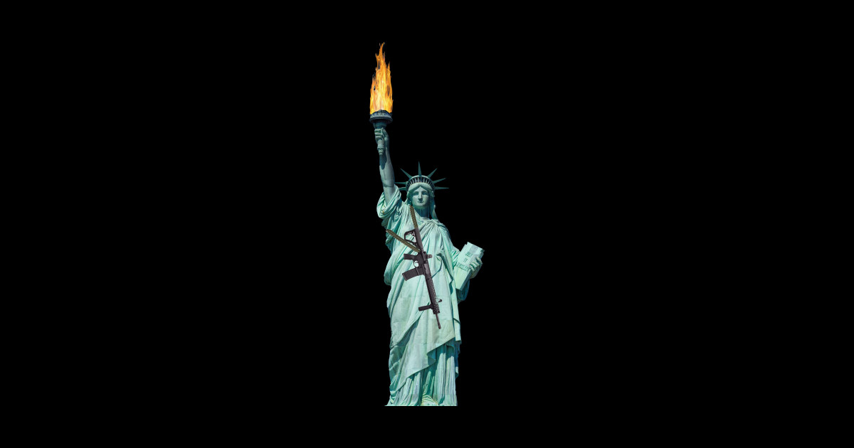 STATUE OF LIBERTY GUN RIGHTS - Gun Rights - Posters and Art Prints ...