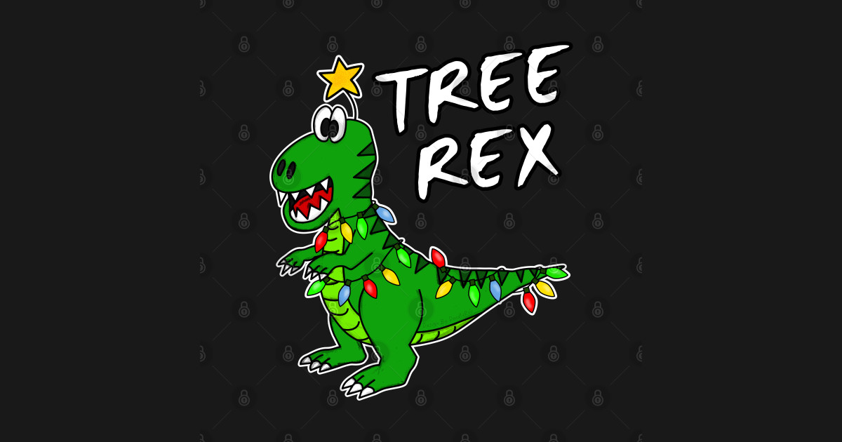 Tree Rex Christmas Tree Dinosaur T-Rex Xmas 2021 - Tree Rex - T-Shirt ...