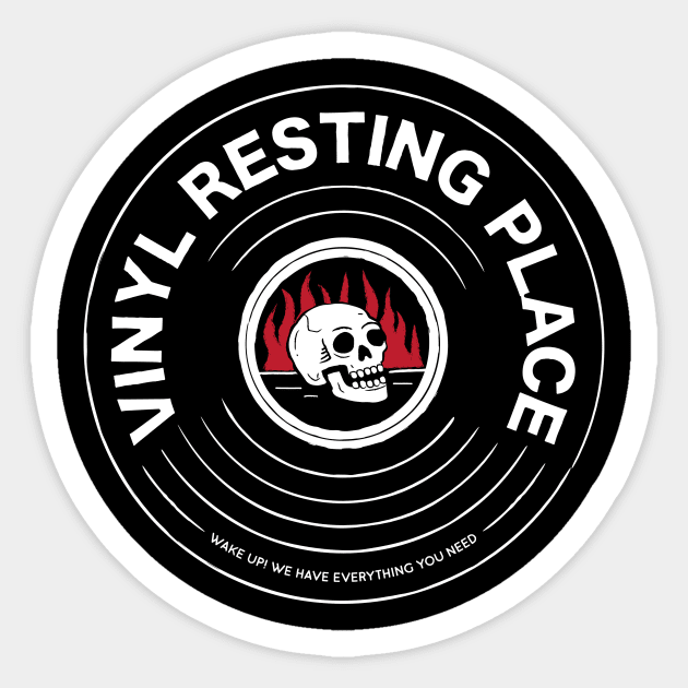 VINYL RESTING PLACE - Vinyl - Sticker | TeePublic