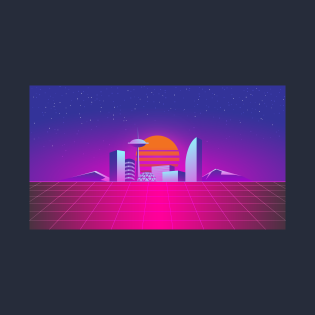Synthwave 80's neon - Synthwave Neon - Tapestry | TeePublic