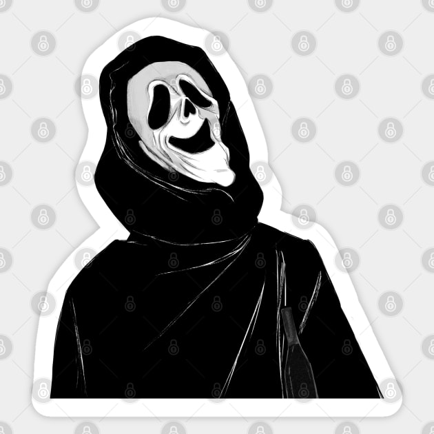 Ghost face - Scream - Sticker | TeePublic