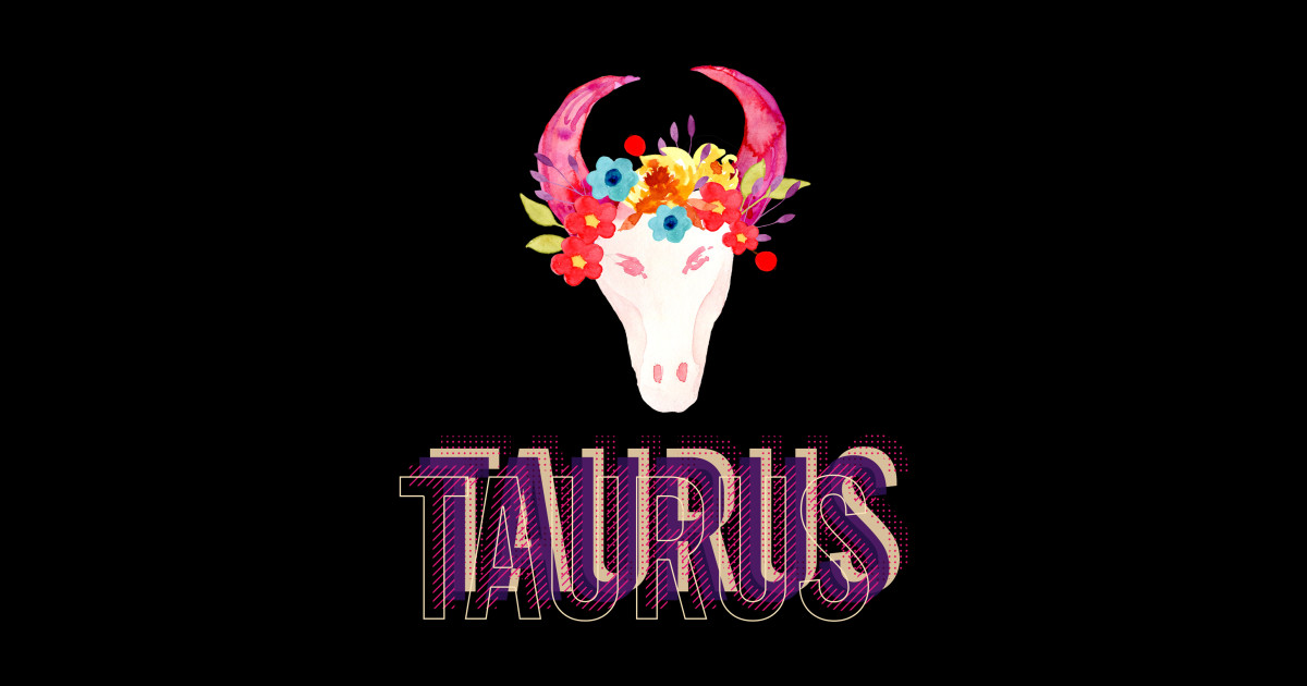 Colorful Taurus Zodiac Sign - Taurus Zodiac - Sticker | TeePublic