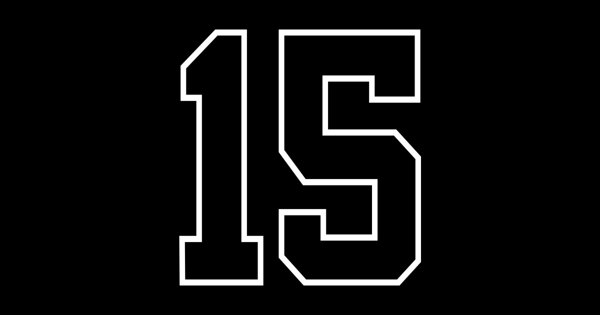 Number 15 - 15th Birthday Gift - Sticker | TeePublic