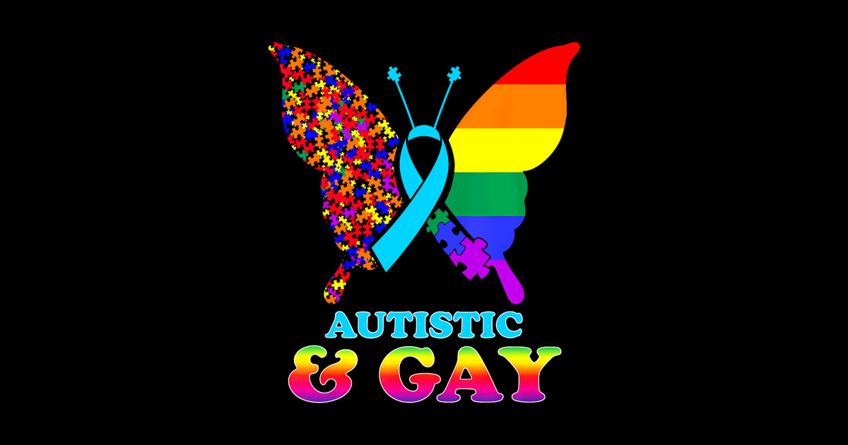 Autistic Gay Autism Awareness Lgbt Pride - Autistic Gay Autism ...