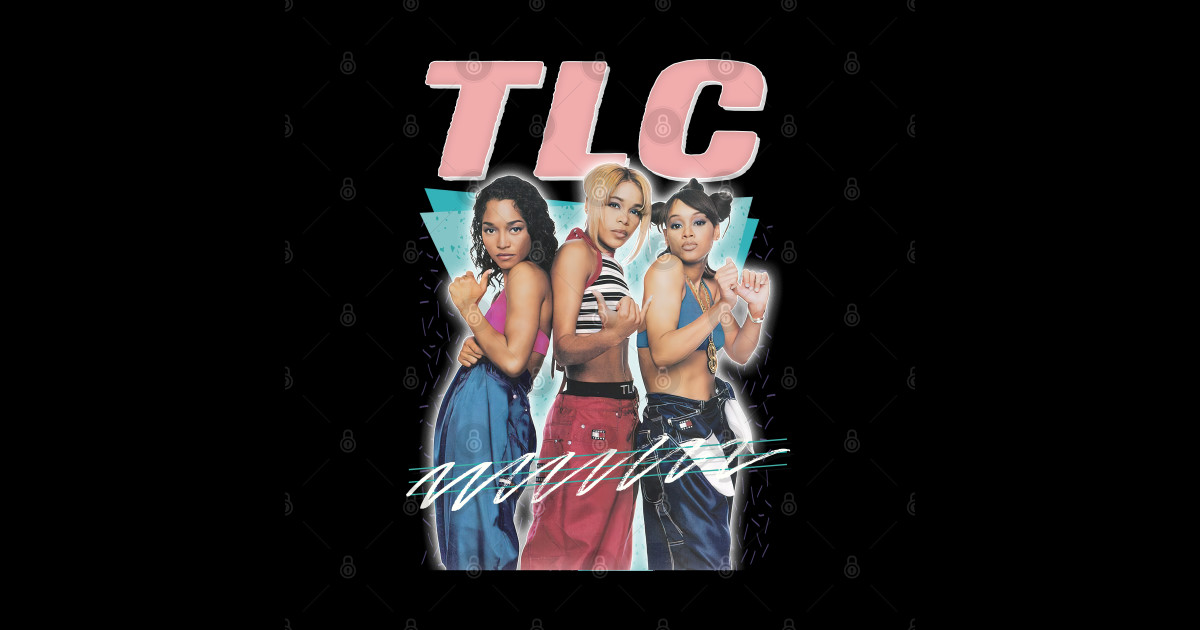 TLC \/\/ 90s Aesthetic Fan Art Design - Tlc - Sticker | TeePublic