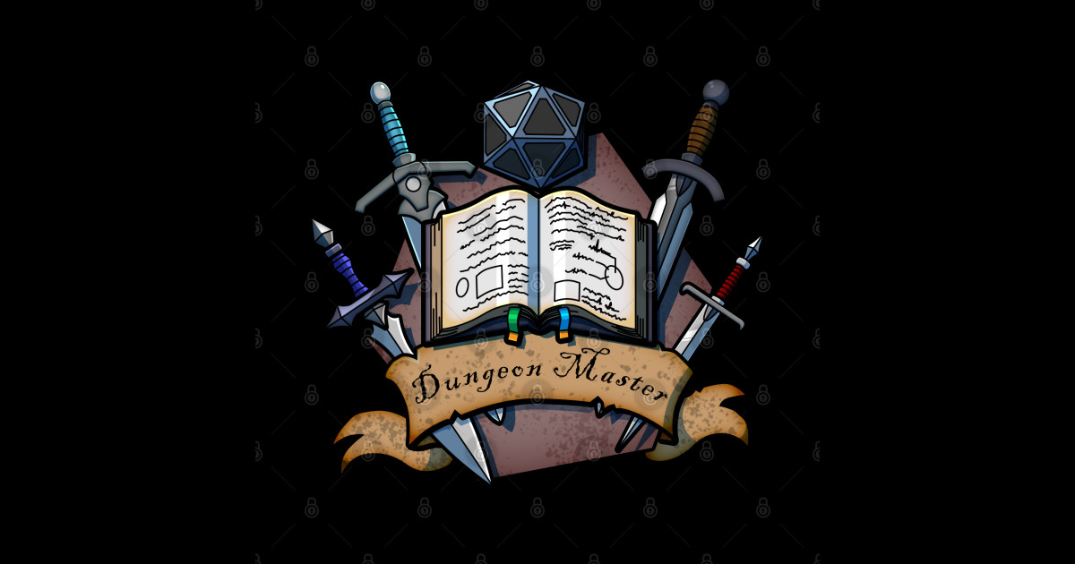 Dungeon Master Logo - Dungeon Master - Sticker | TeePublic
